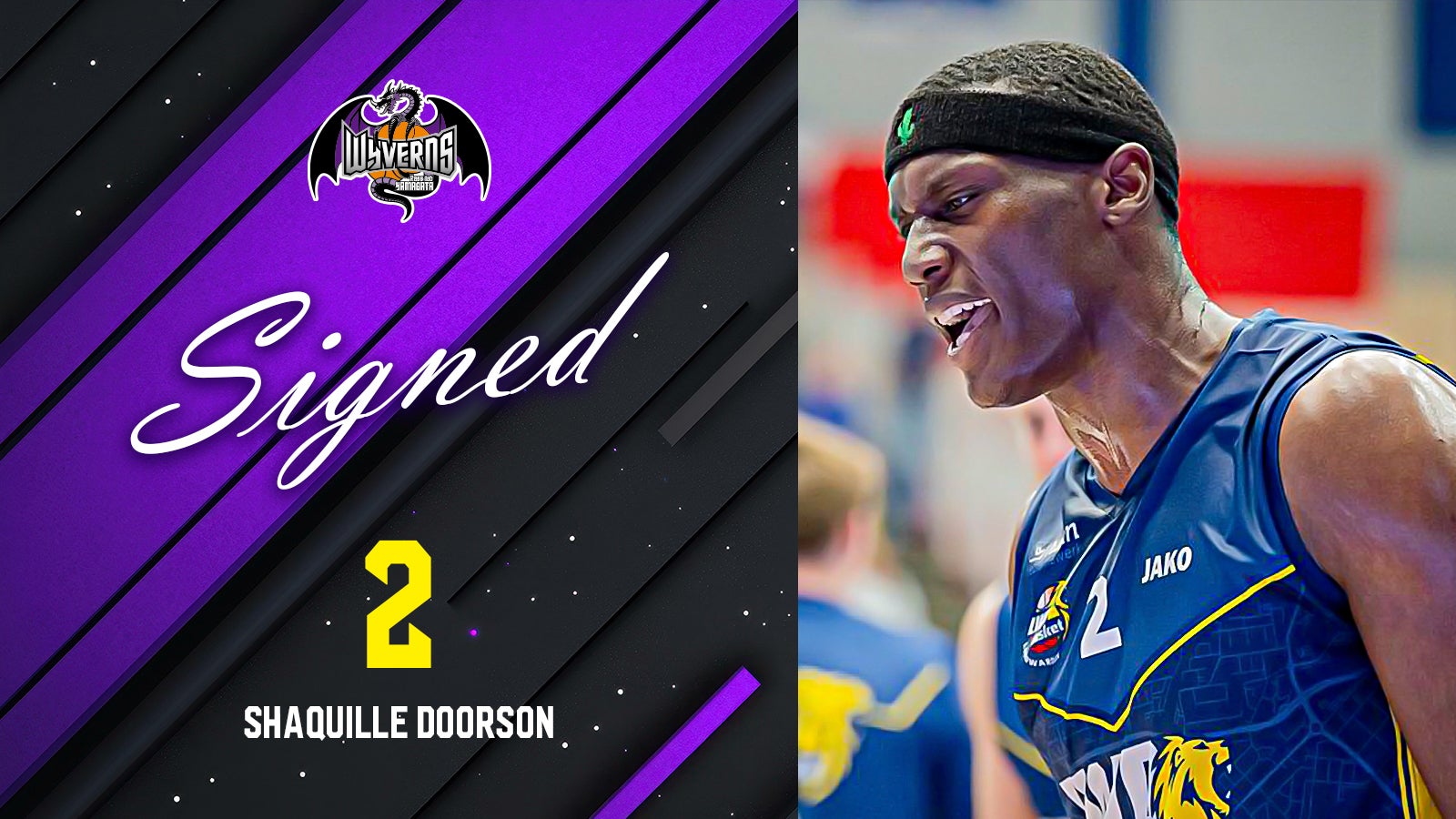 2025-26SEASON シャキール・ドアソン 選手 契約締結（新規）のお知らせ | 山形ワイヴァンズ